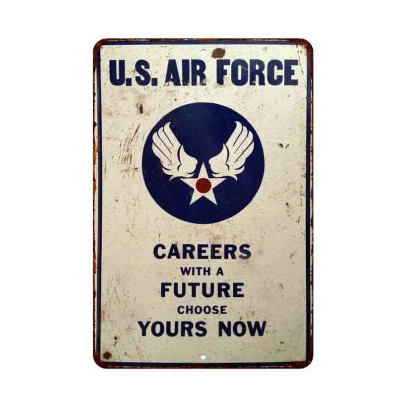 US Air Force Sign, Recruitment Career Poster, Vintage Looking ...