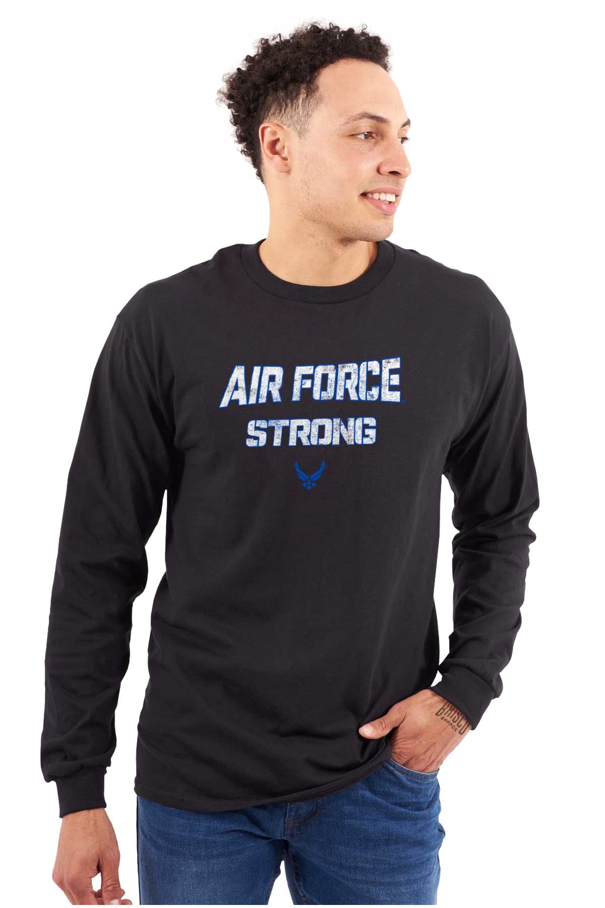 US Air Force Strong USAF Pride Long Sleeve TShirt Men Women Brisco ...