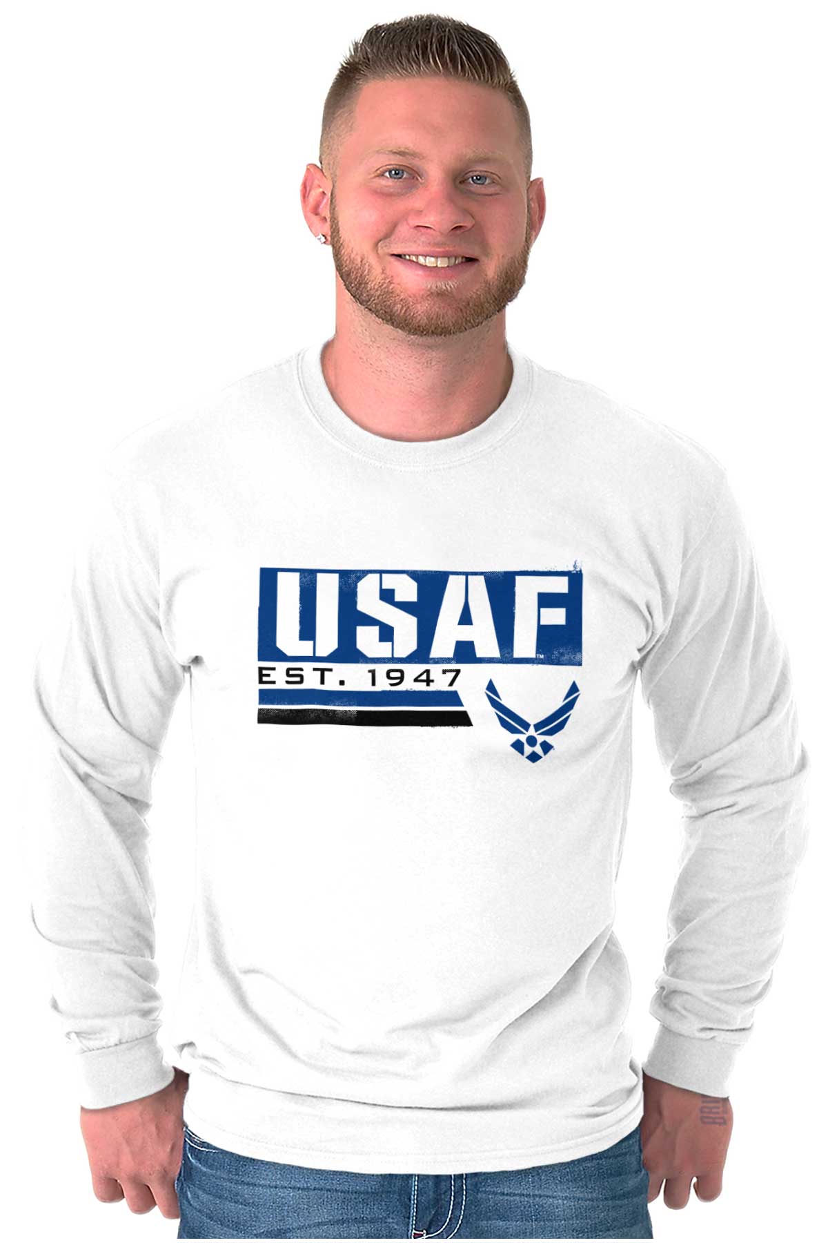 US Air Force USAF Est 1947 Logo Long Sleeve TShirt Men Women Brisco ...