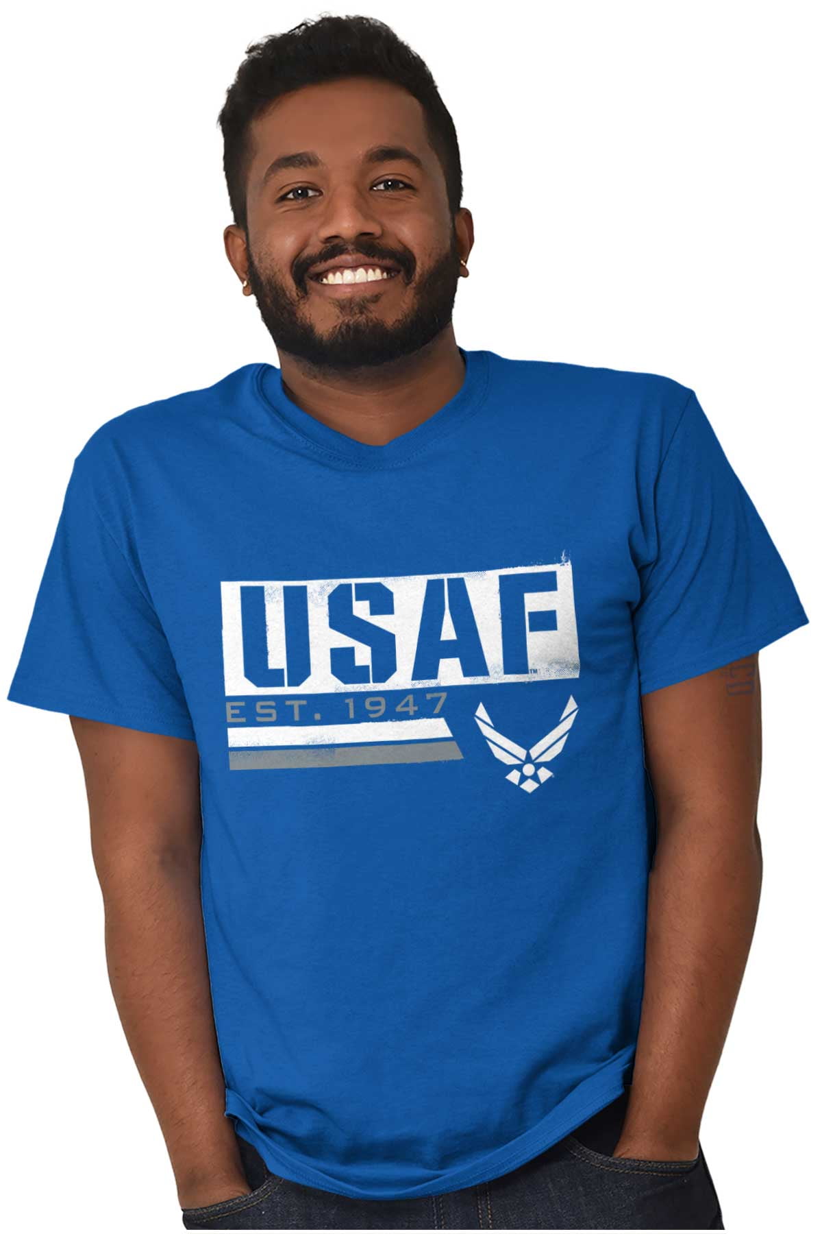 US Air Force USAF Est 1947 Logo Men's Graphic T Shirt Tees Brisco ...