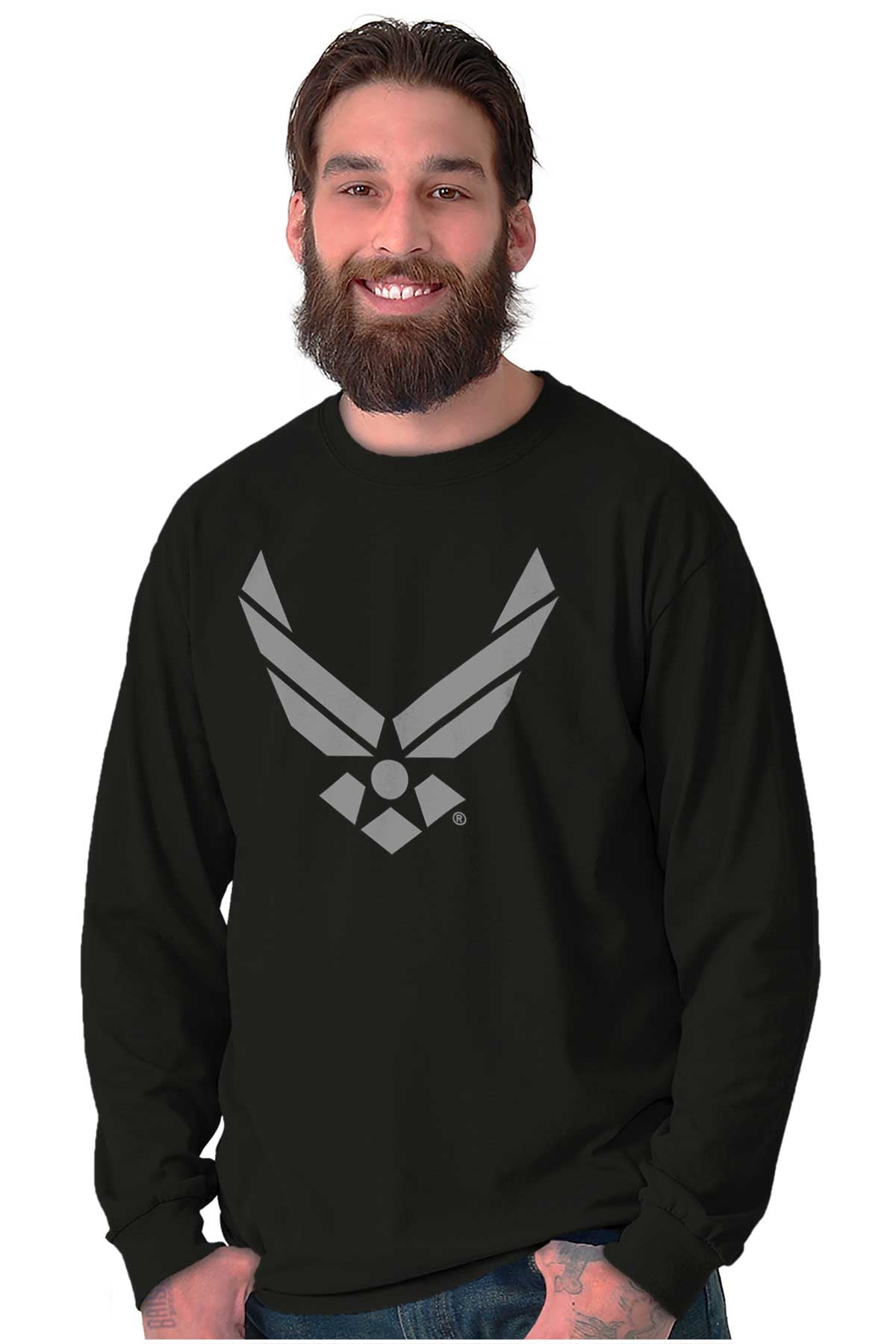 US Air Force USAF Official Symbol Long Sleeve TShirt Men Women Brisco ...