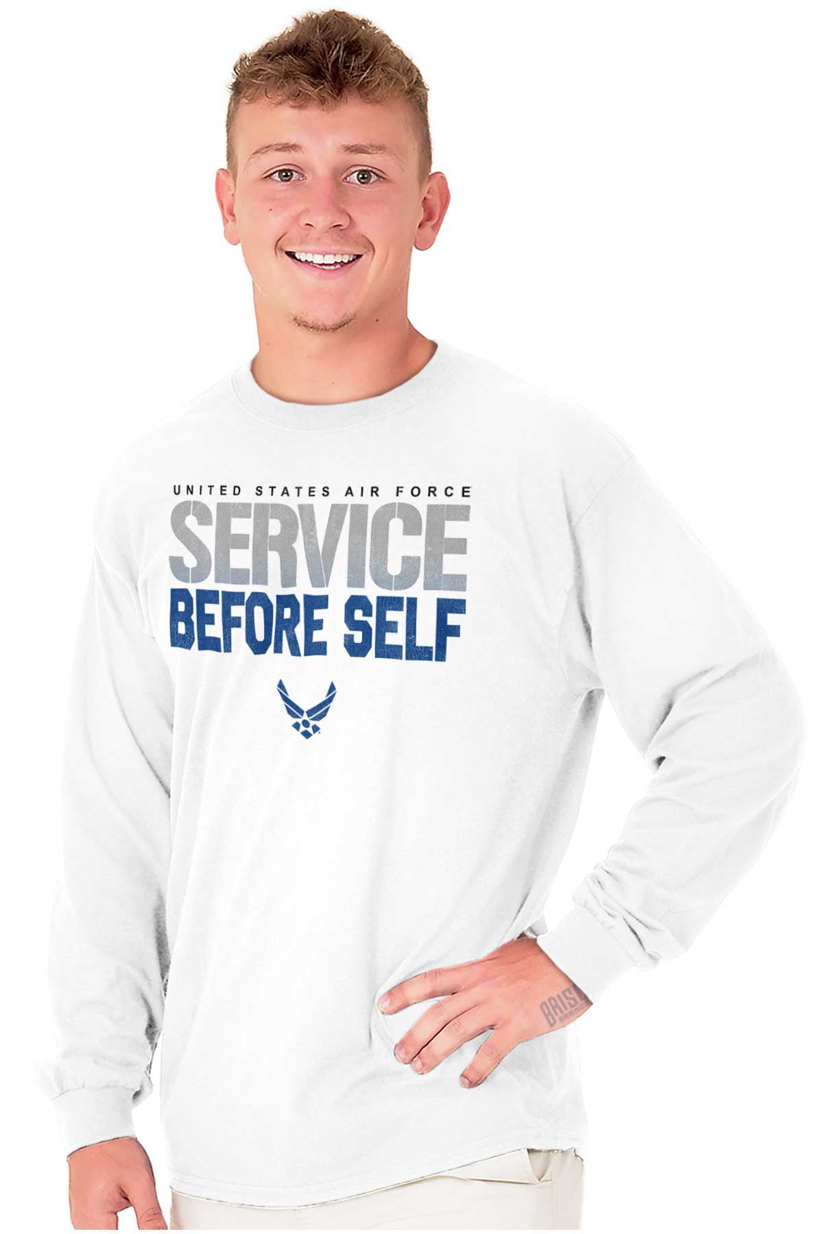 US Air Force USAF Service Before Self Long Sleeve TShirt Men Women ...