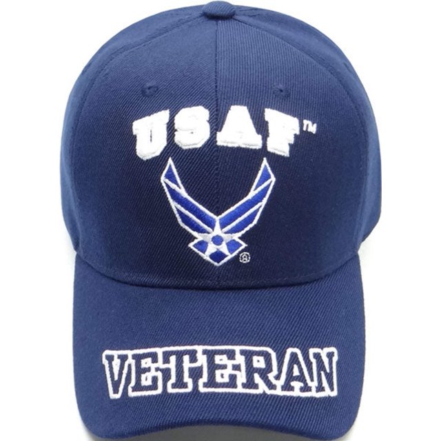 US Air Force USAF Veteran Blue Baseball Hat Cap - Walmart Business Supplies