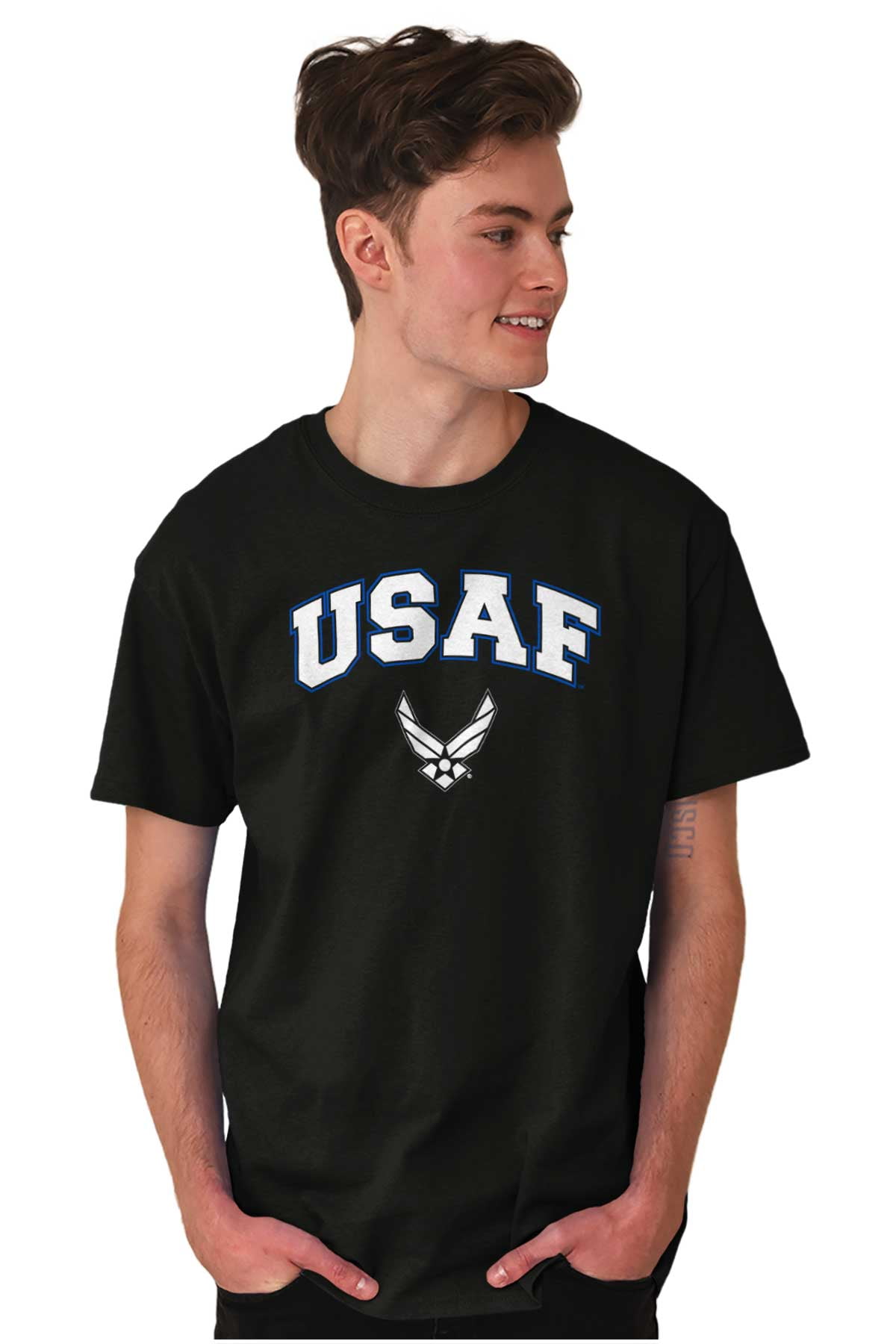 US Air Force USAF Wing Emblem Men's Graphic T Shirt Tees Brisco Brands ...