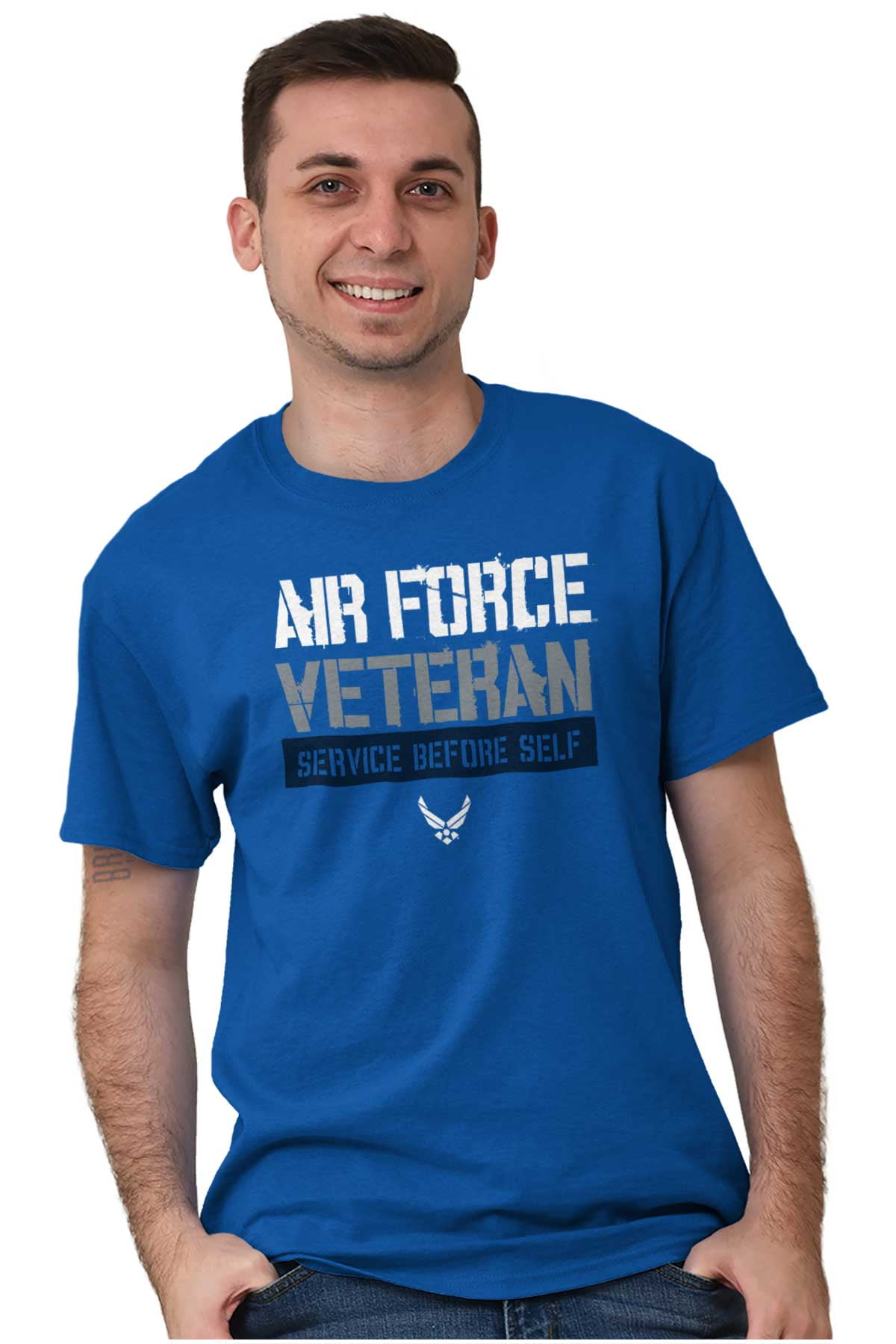 US Air Force Veteran USAF Pride Men's Graphic T Shirt Tees Brisco ...