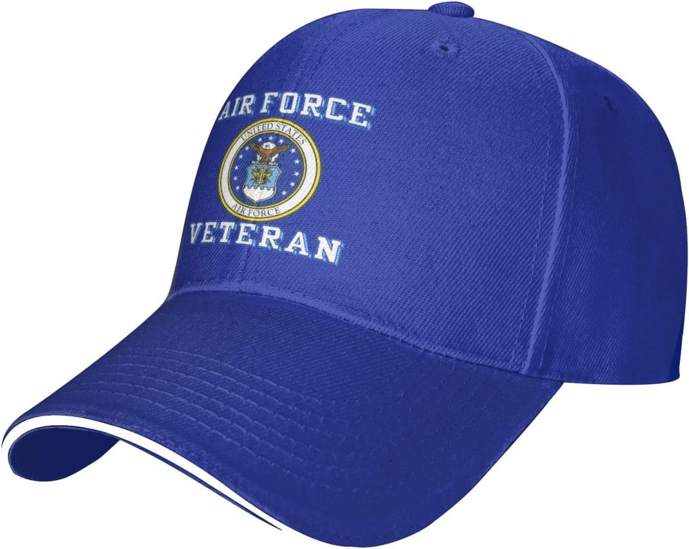US Air Force Veteran with USAF Men and Women Adjustable Baseball Cap ...