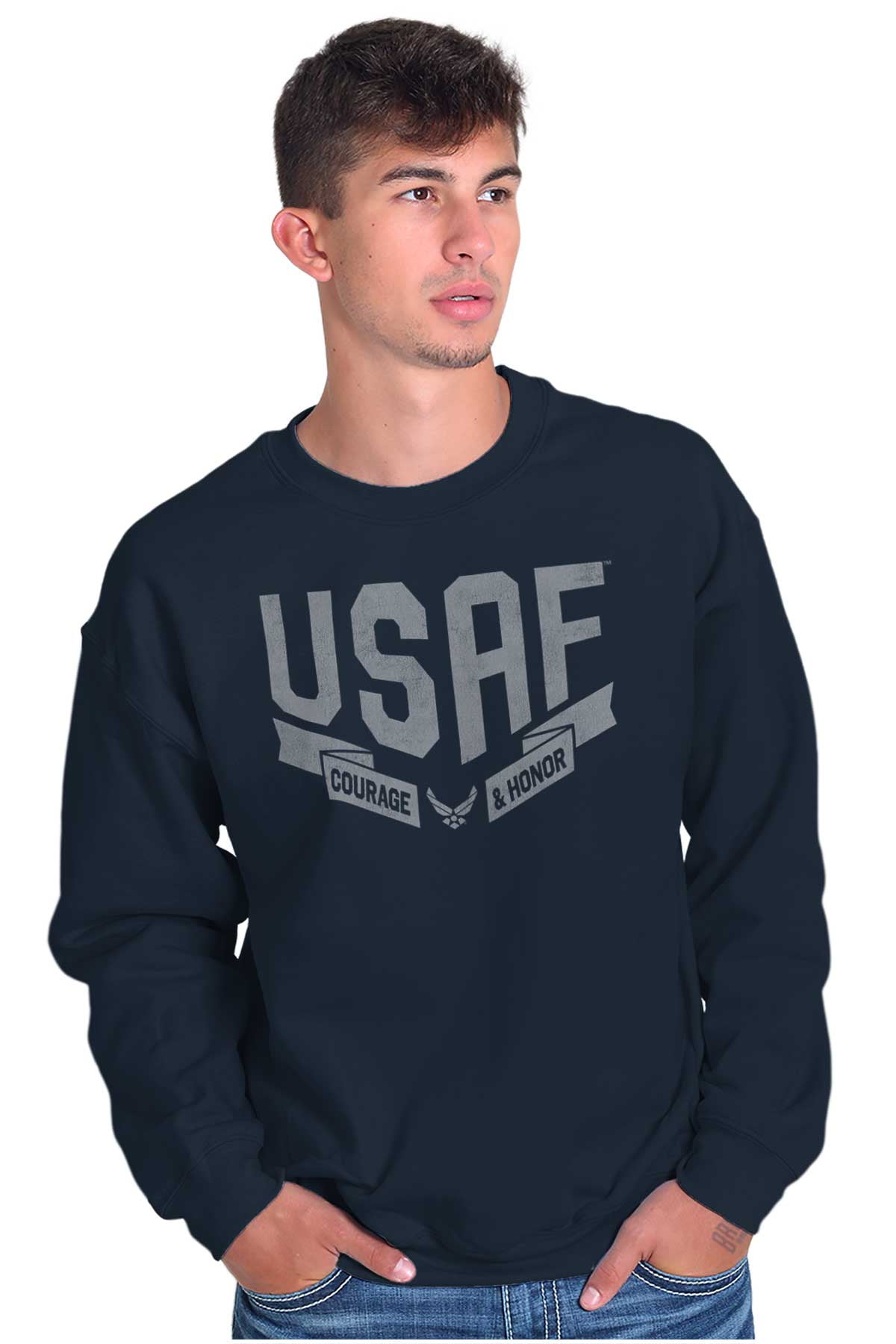US Air Force USAF Logo Courage Honor Unisex Plus Size Sweatshirt Brisco ...