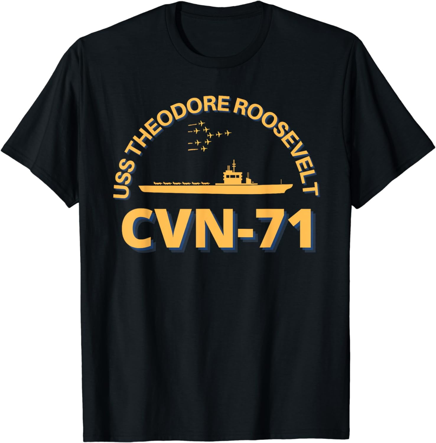 US Aircraft Carrier CVN-71 USS Theodore Roosevelt T-Shirt - Walmart.com
