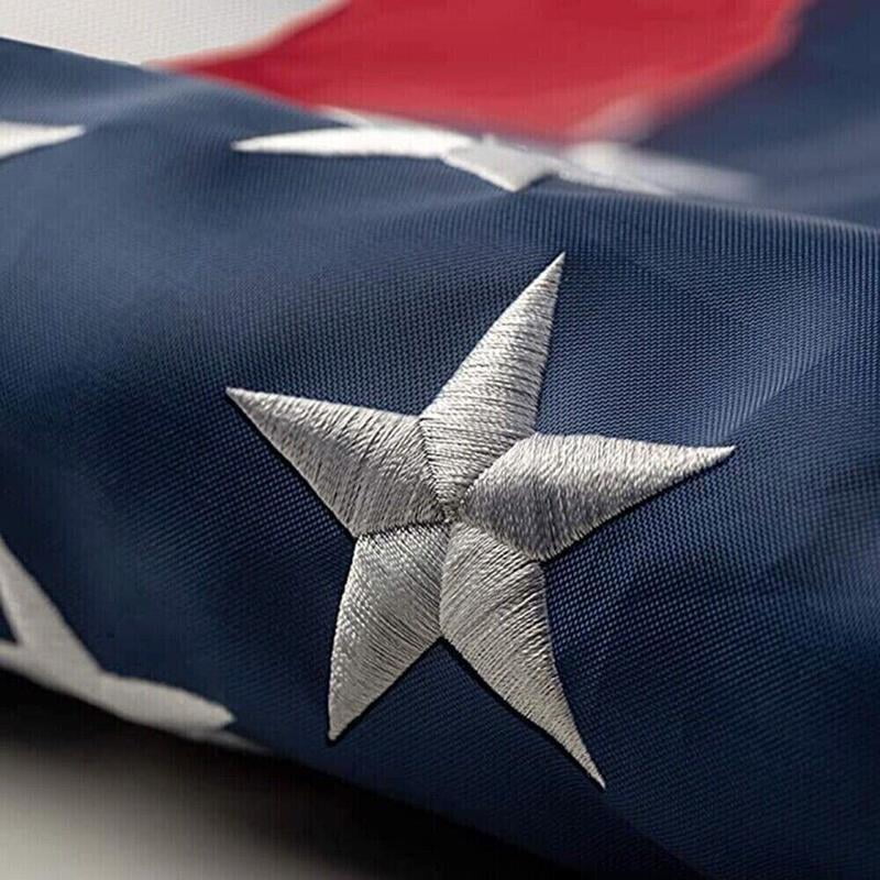 US American Flag Outdoor Quality Made USA Flag Embroidered Stars ...