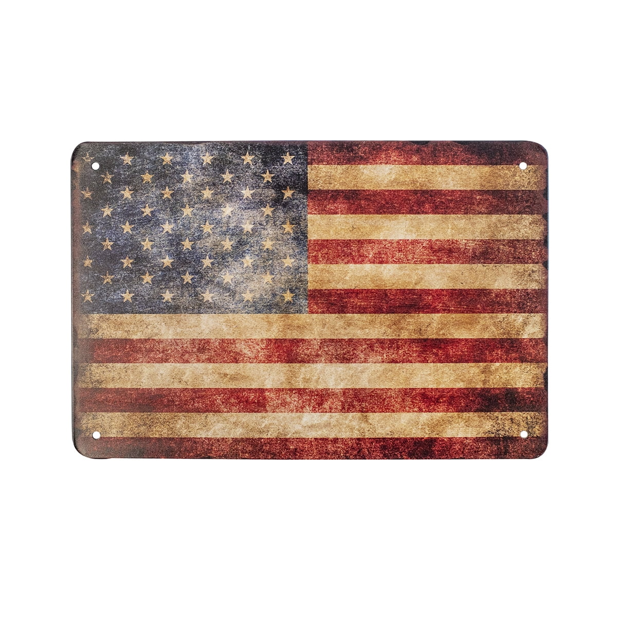 US American Flag Retro Metal Sign United States Patriotic Man Cave Bar ...