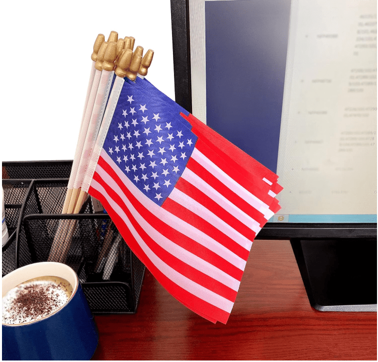 US American Stick Flags Small Mini USA Hand Held Flags,July 4th ...