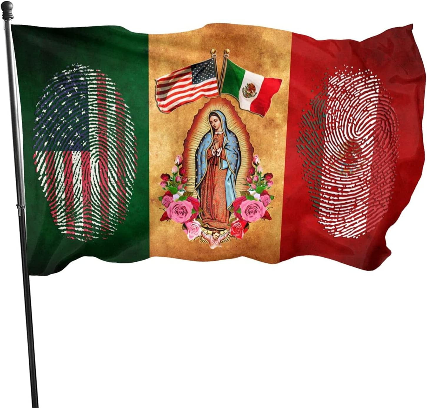 US And Mexico Friendship Flag 2X3 ft Garden Banner Indoor Outdoor ...