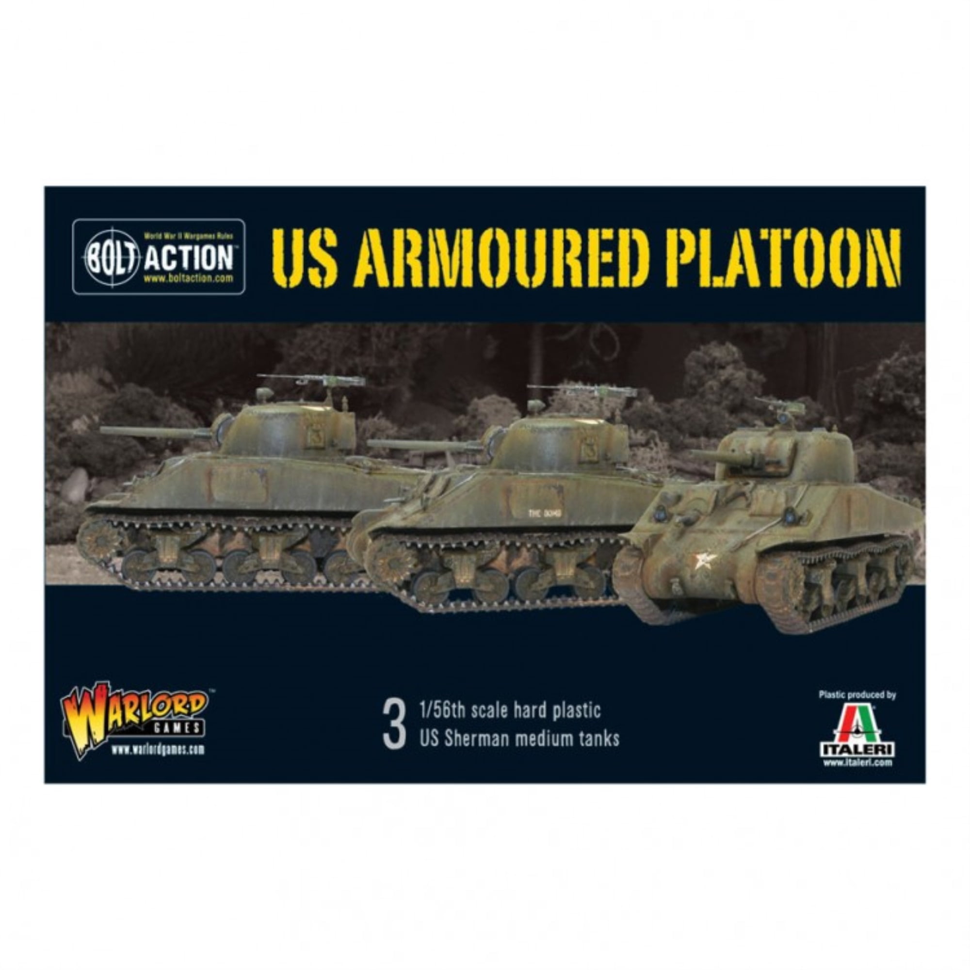 Warlord Games Us Armoured Platoon American Army Sherman Medium Military ...