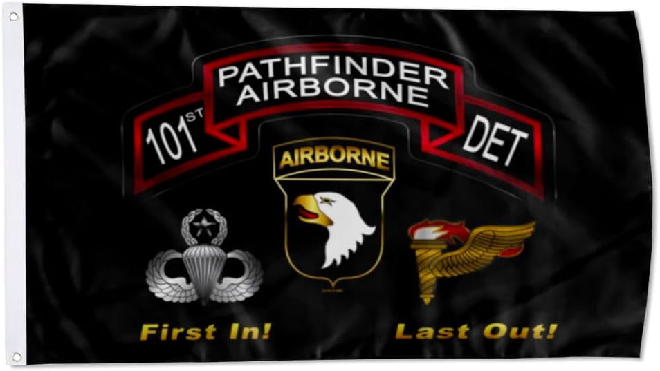 US Army 101st Airborne Division Flag Veteran PATHFINDER DET flags ...