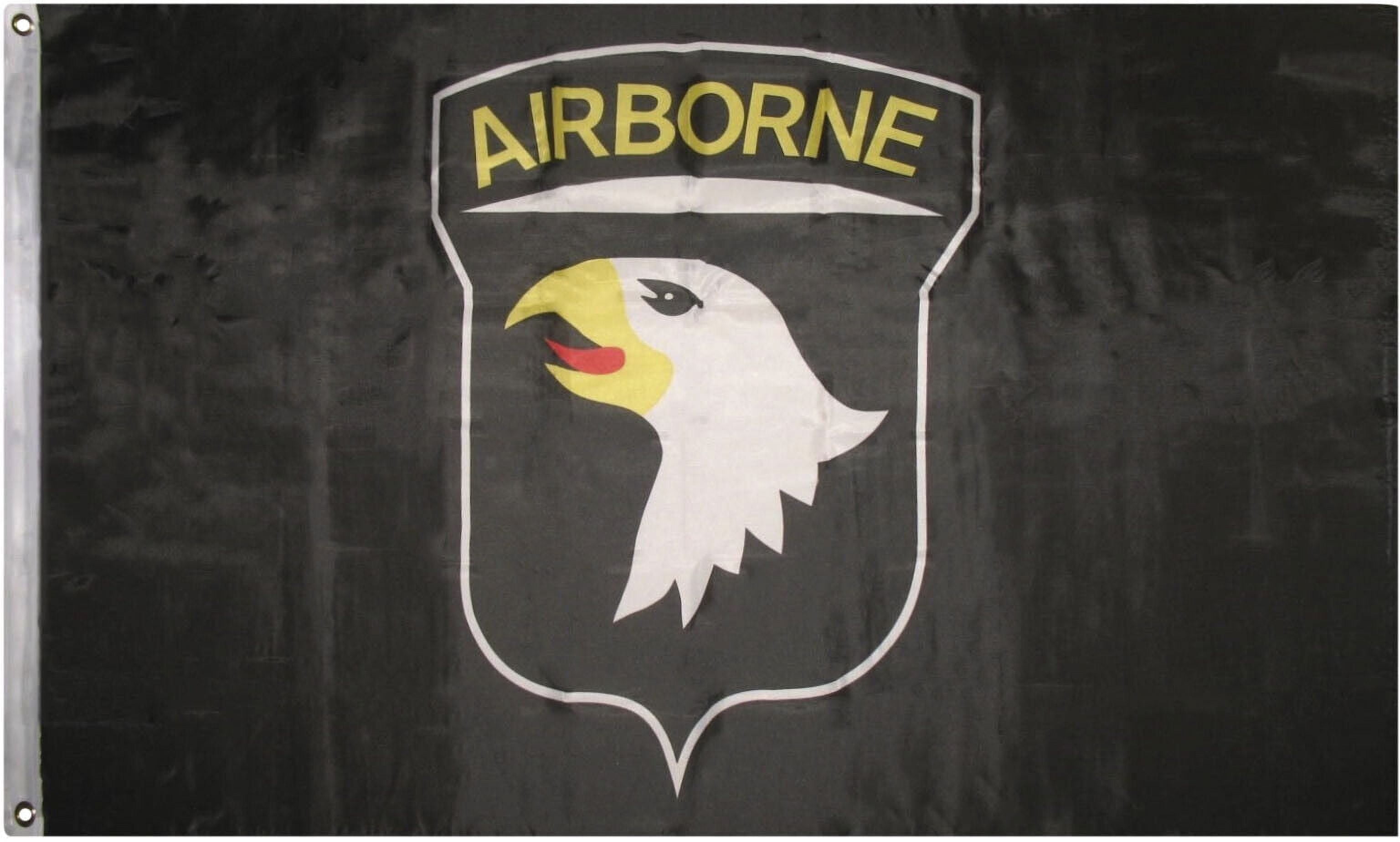 US Army 101st Airborne Flag 3ft x 5ft Military Veteran Screaming Eagles ...