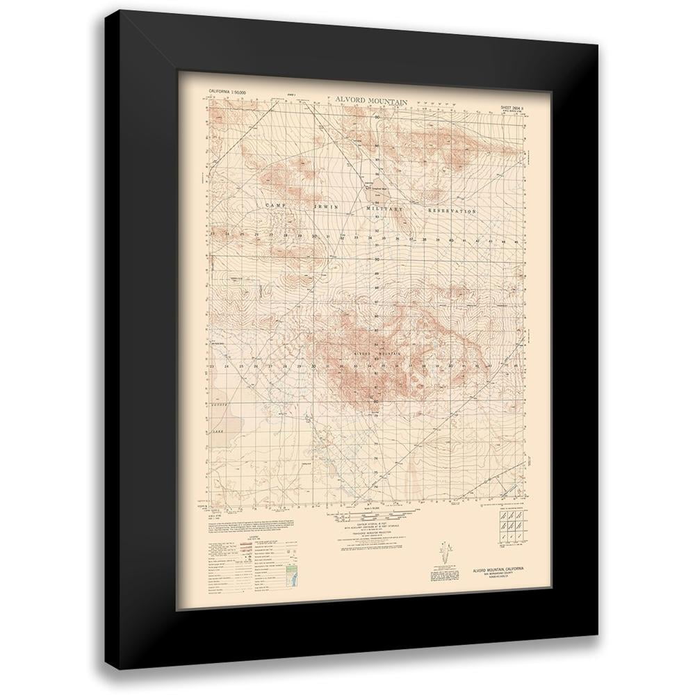 US Army 11x14 Black Modern Framed Museum Art Print Titled - Alvord ...