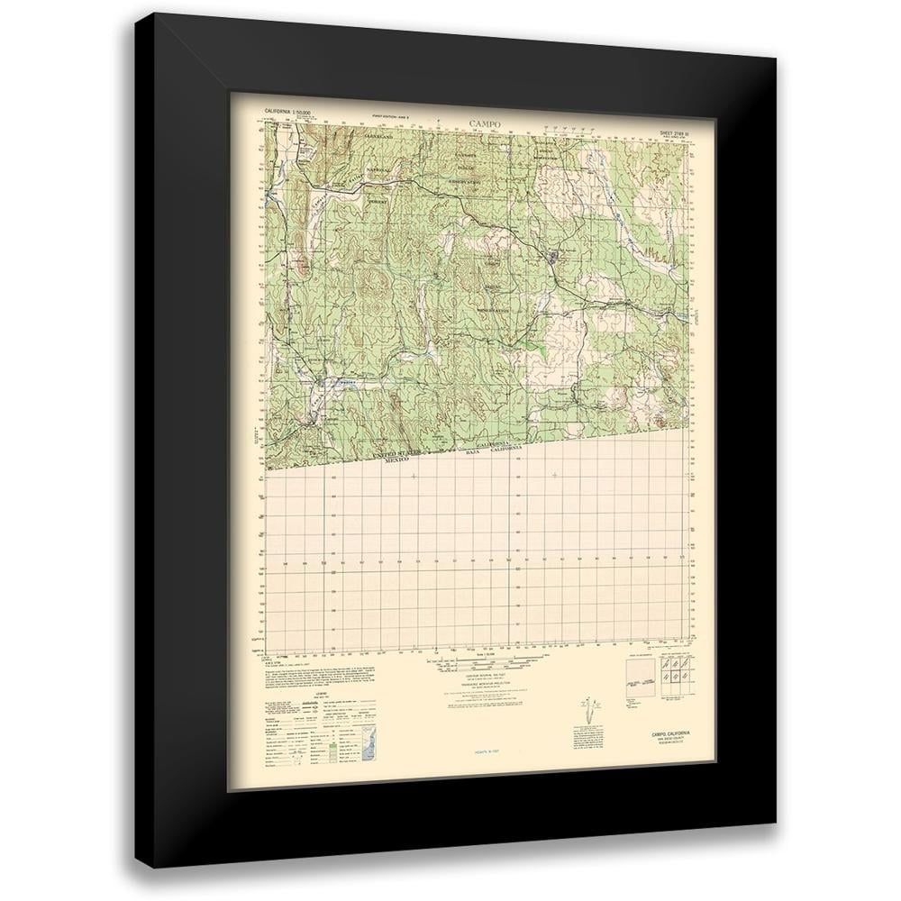 US Army 11x14 Black Modern Framed Museum Art Print Titled - Campo Sheet ...