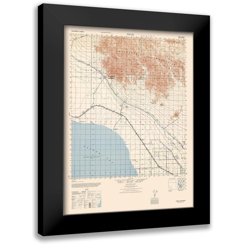 US Army 11x14 Black Modern Framed Museum Art Print Titled - Frink Sheet ...