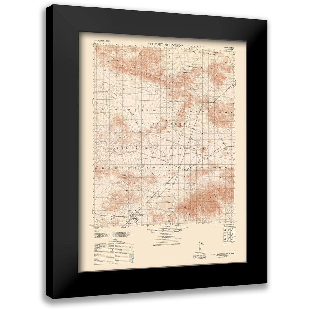 US Army 11x14 Black Modern Framed Museum Art Print Titled - Tiefort ...