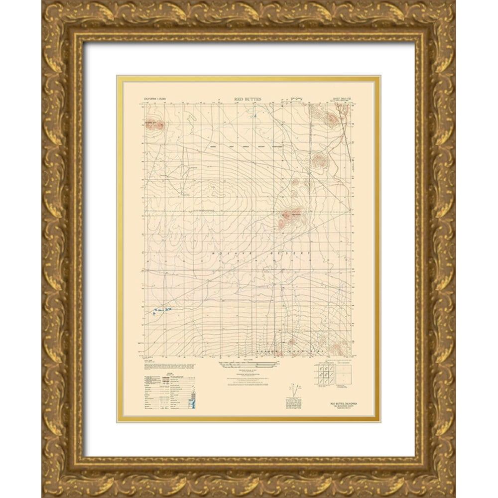 US Army 11x14 Gold Ornate Wood Framed with Double Matting Museum Art ...