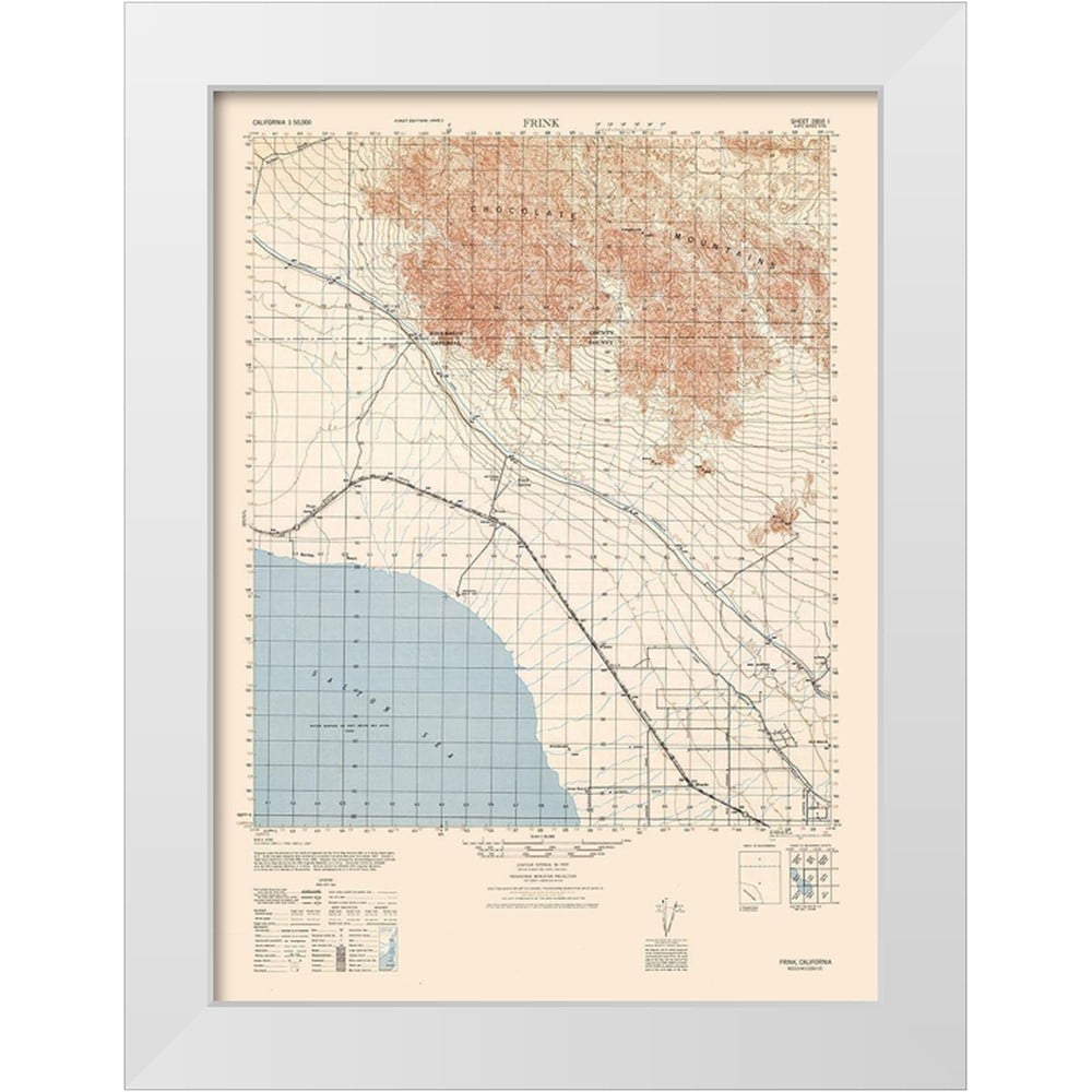 US Army 11x14 White Modern Wood Framed Museum Art Print Titled - Frink ...