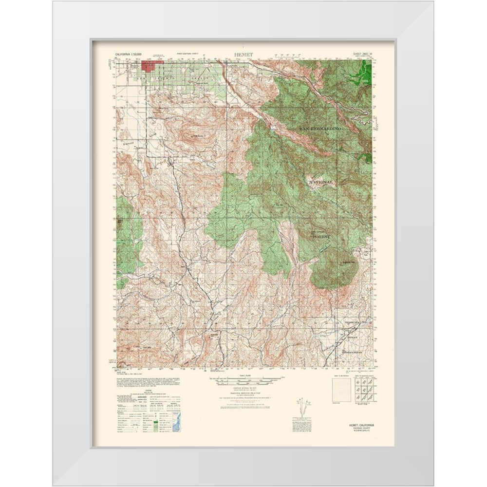 US Army 11x14 White Modern Wood Framed Museum Art Print Titled - Hemet ...