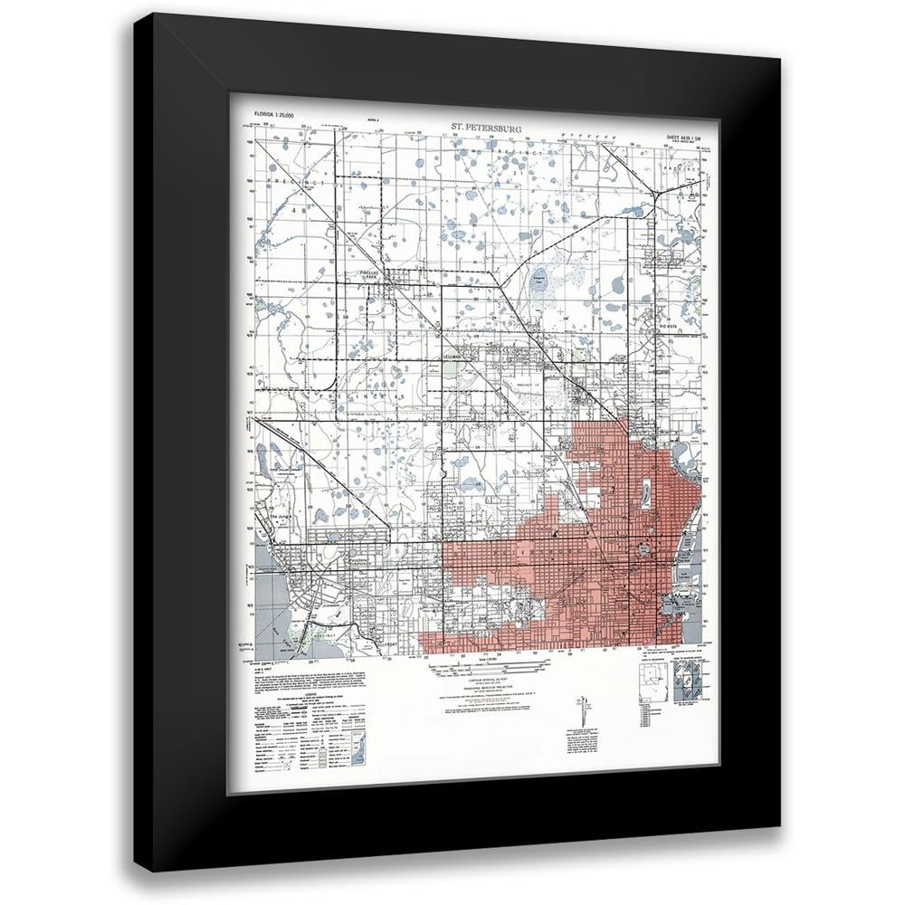 US Army 12x14 Black Modern Framed Museum Art Print Titled - St ...