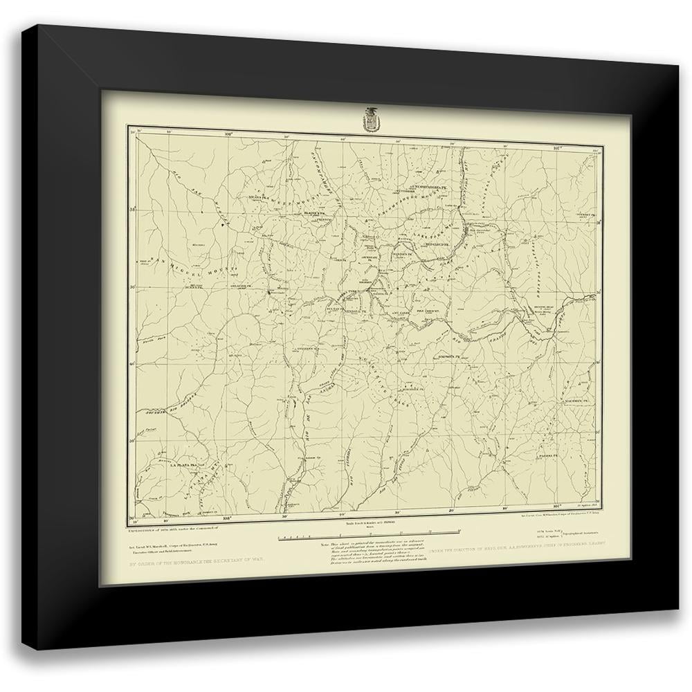 US Army 13x12 Black Modern Framed Museum Art Print Titled - Colorado ...