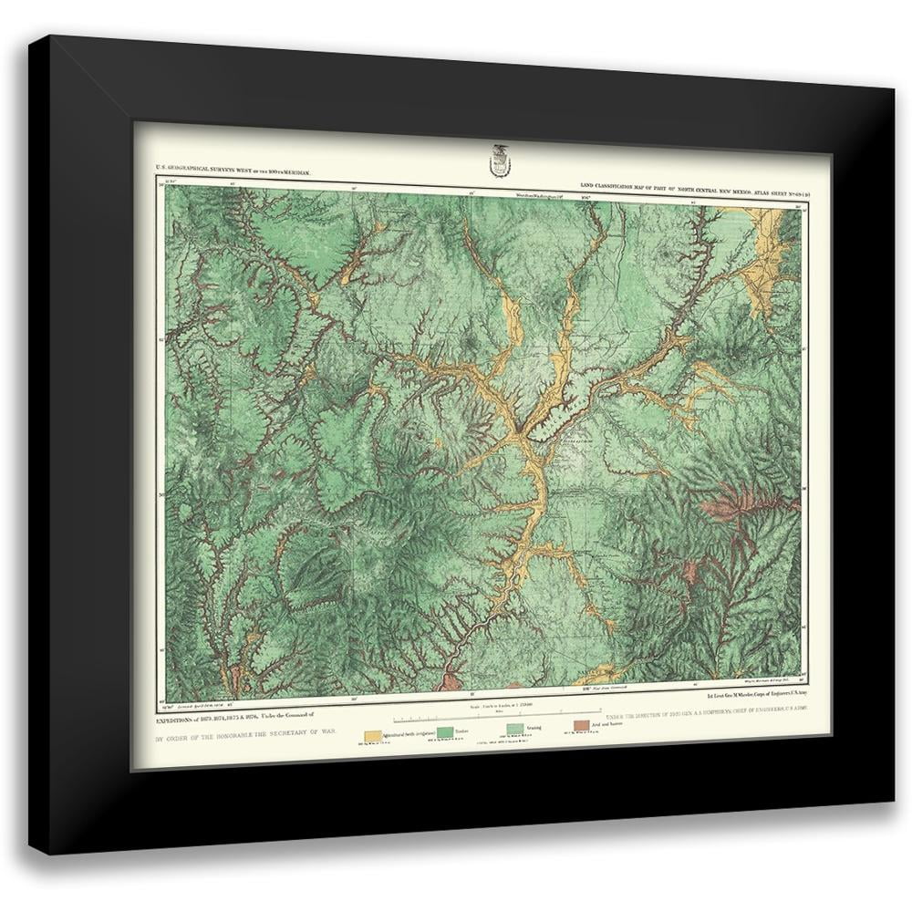 US Army 13x12 Black Modern Framed Museum Art Print Titled - New Mexico ...