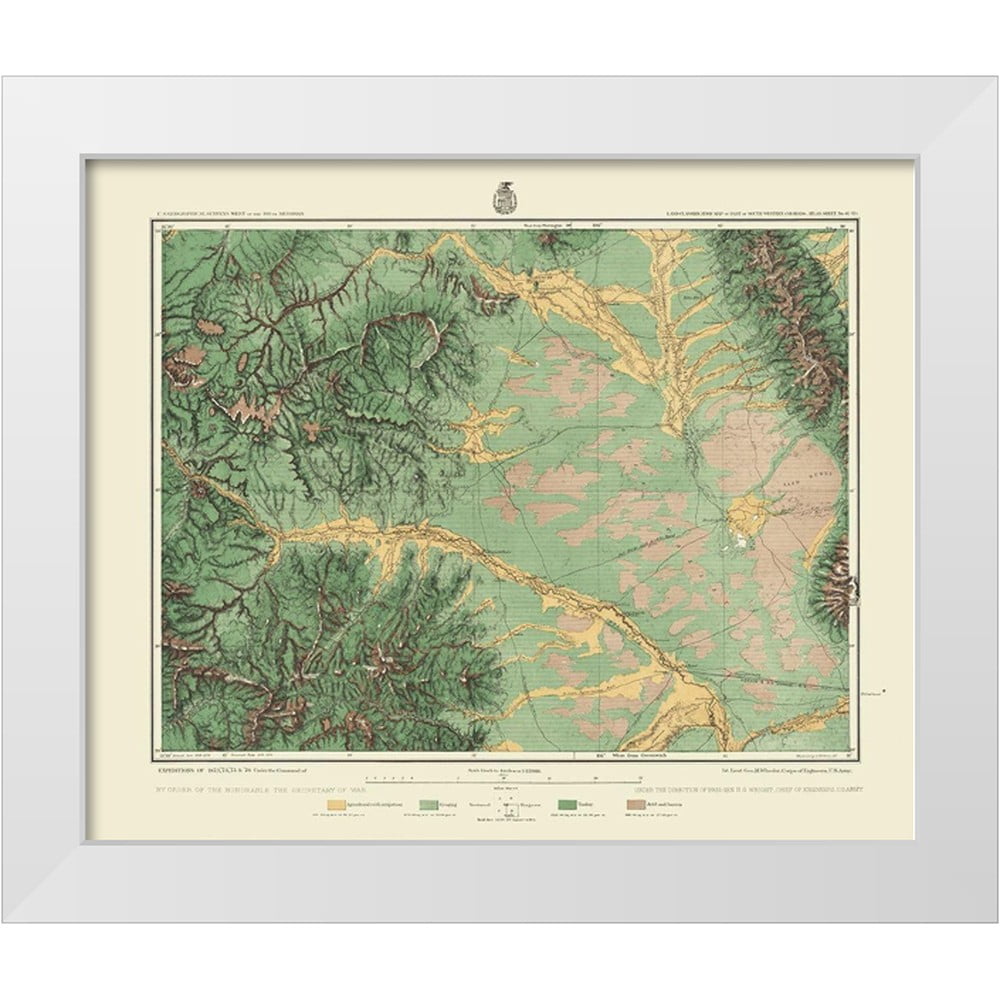 US Army 14x12 White Modern Wood Framed Museum Art Print Titled ...
