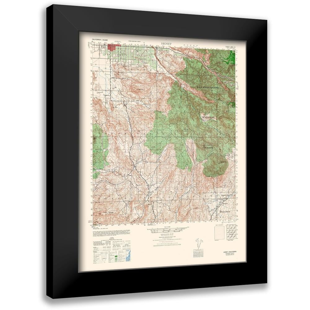 US Army 14x18 Black Modern Framed Museum Art Print Titled - Hemet Sheet ...