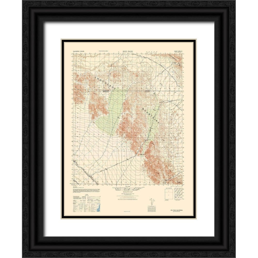 US Army 14x18 Black Ornate Wood Framed with Double Matting Museum Art ...