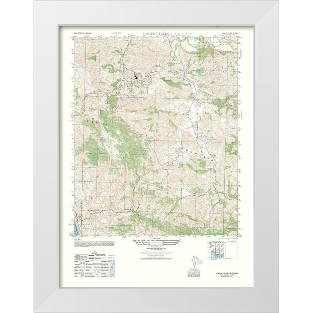 US Army 14x18 White Modern Wood Framed Museum Art Print Titled - Lompoc ...