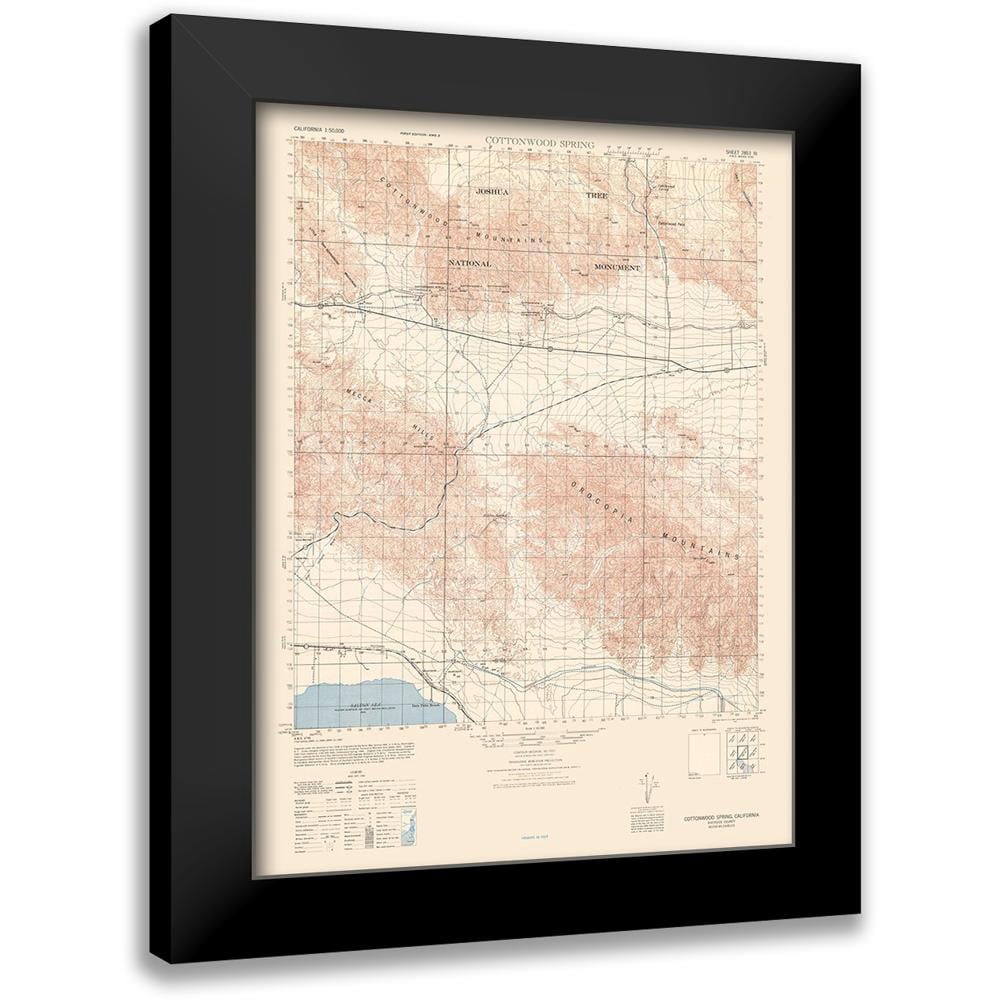 US Army 19x24 Black Modern Framed Museum Art Print Titled - Cottonwood ...
