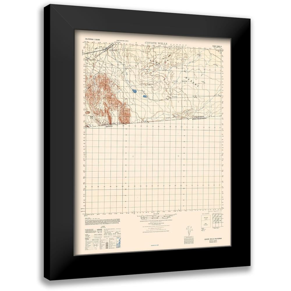 US Army 19x24 Black Modern Framed Museum Art Print Titled - Coyote ...