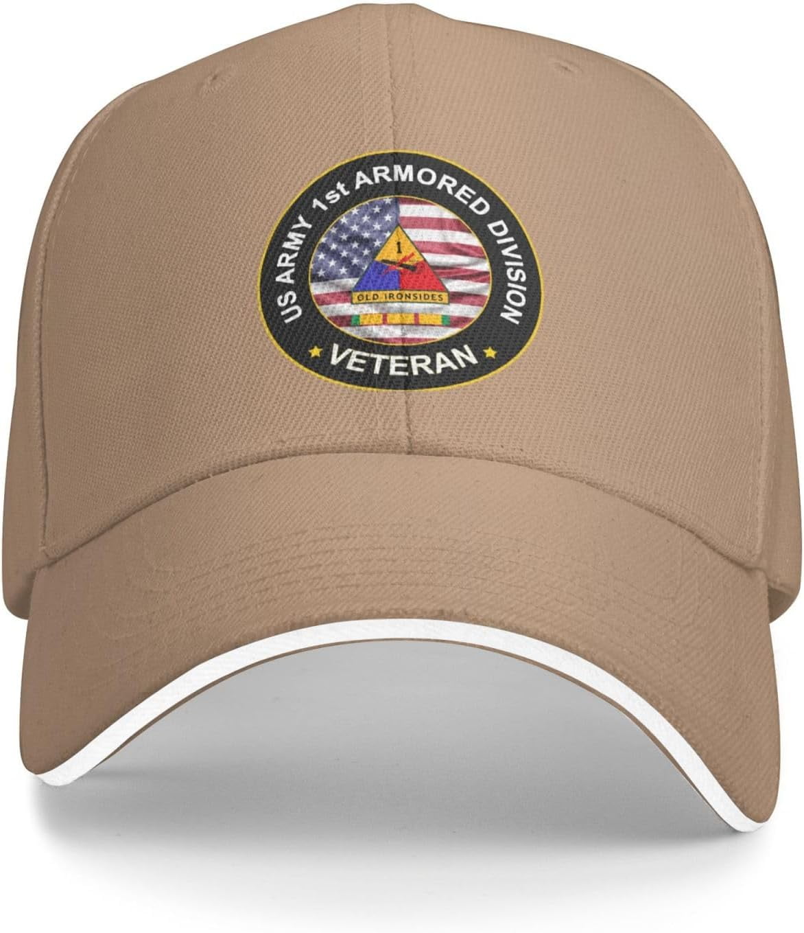 US Army 1st Armored Division Vietnam Service Combat Veteran Baseball Cap Outdoor Trucker Hats ...