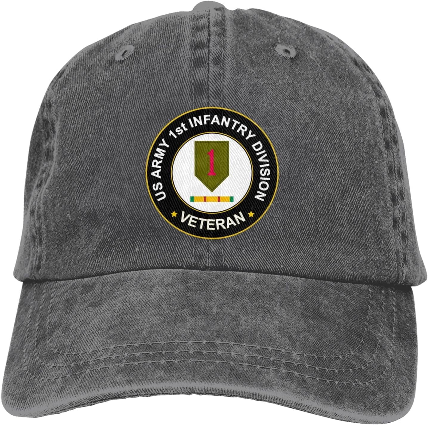 US Army 1st Infantry Division Vietnam Service Combat Veteran Dad Hat ...