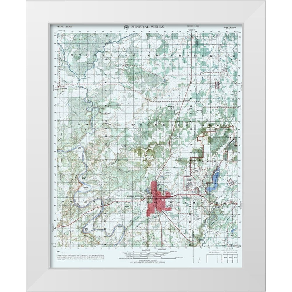 US Army 20x24 White Modern Wood Framed Museum Art Print Titled ...
