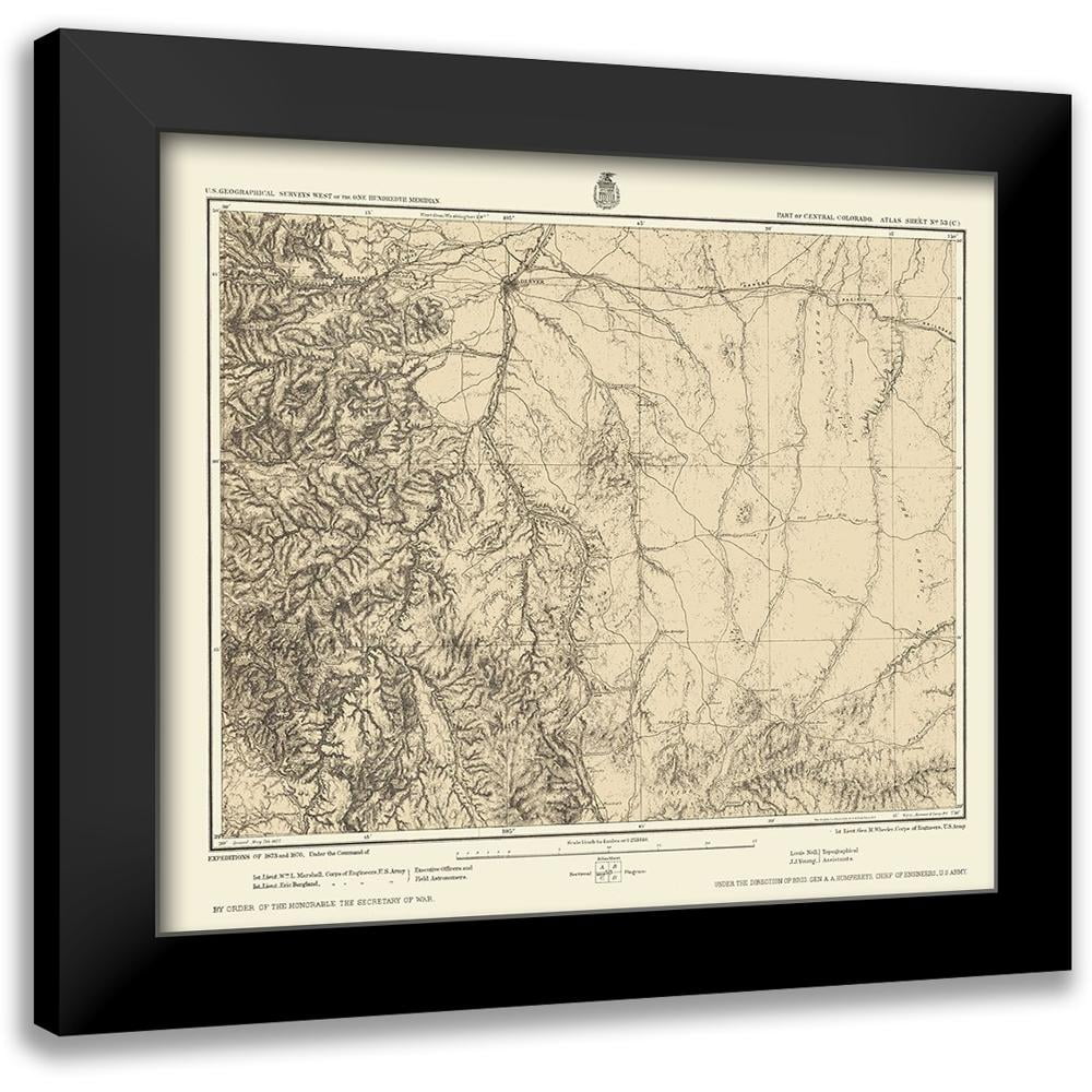 US Army 22x20 Black Modern Framed Museum Art Print Titled - Colorado ...