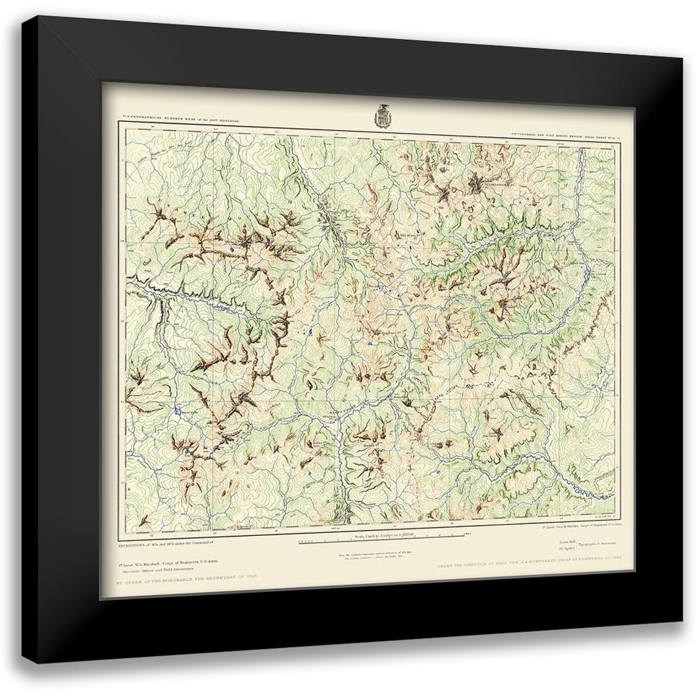 US Army 22x20 Black Modern Framed Museum Art Print Titled - Colorado ...
