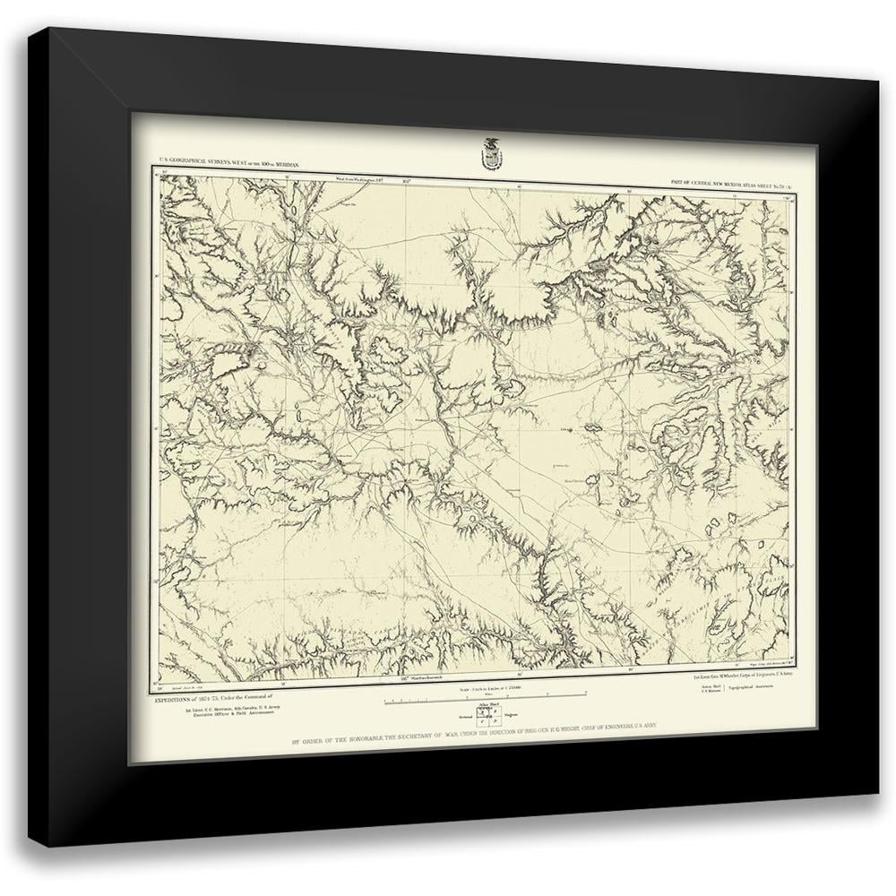 US Army 22x20 Black Modern Framed Museum Art Print Titled - New Mexico ...