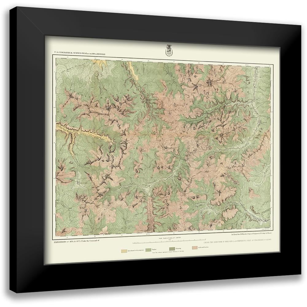 US Army 22x20 Black Modern Framed Museum Art Print Titled - Southwest ...