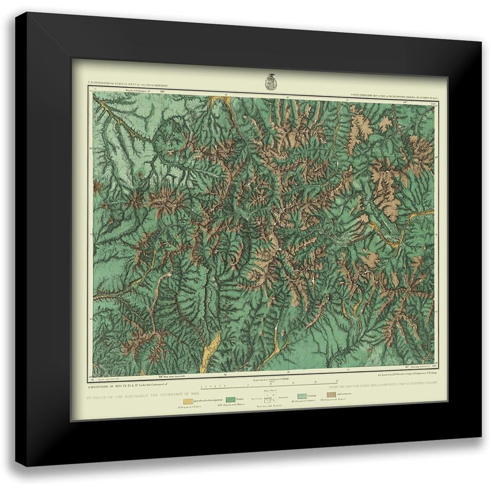 US Army 22x20 Black Modern Framed Museum Art Print Titled - Southwest ...