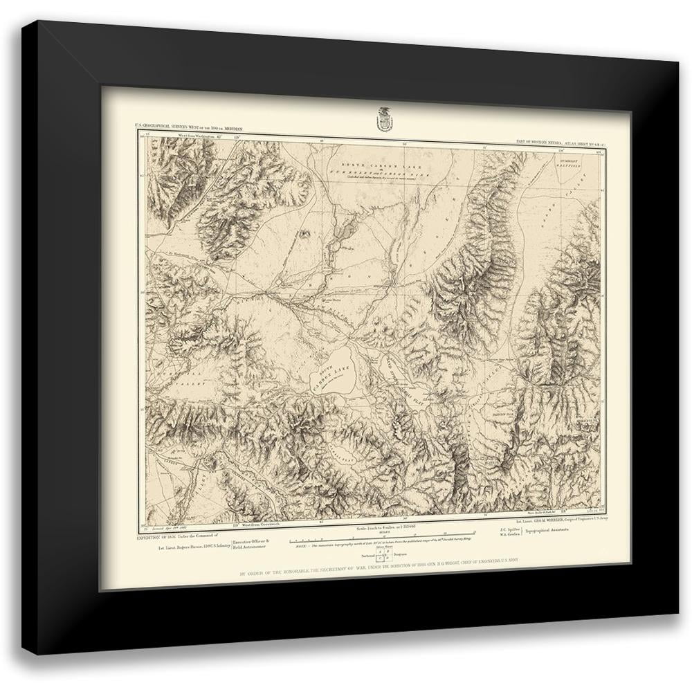 US Army 22x20 Black Modern Framed Museum Art Print Titled - Western ...