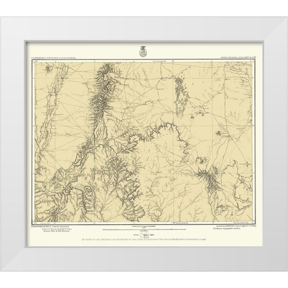 US Army 22x20 White Modern Wood Framed Museum Art Print Titled - New ...