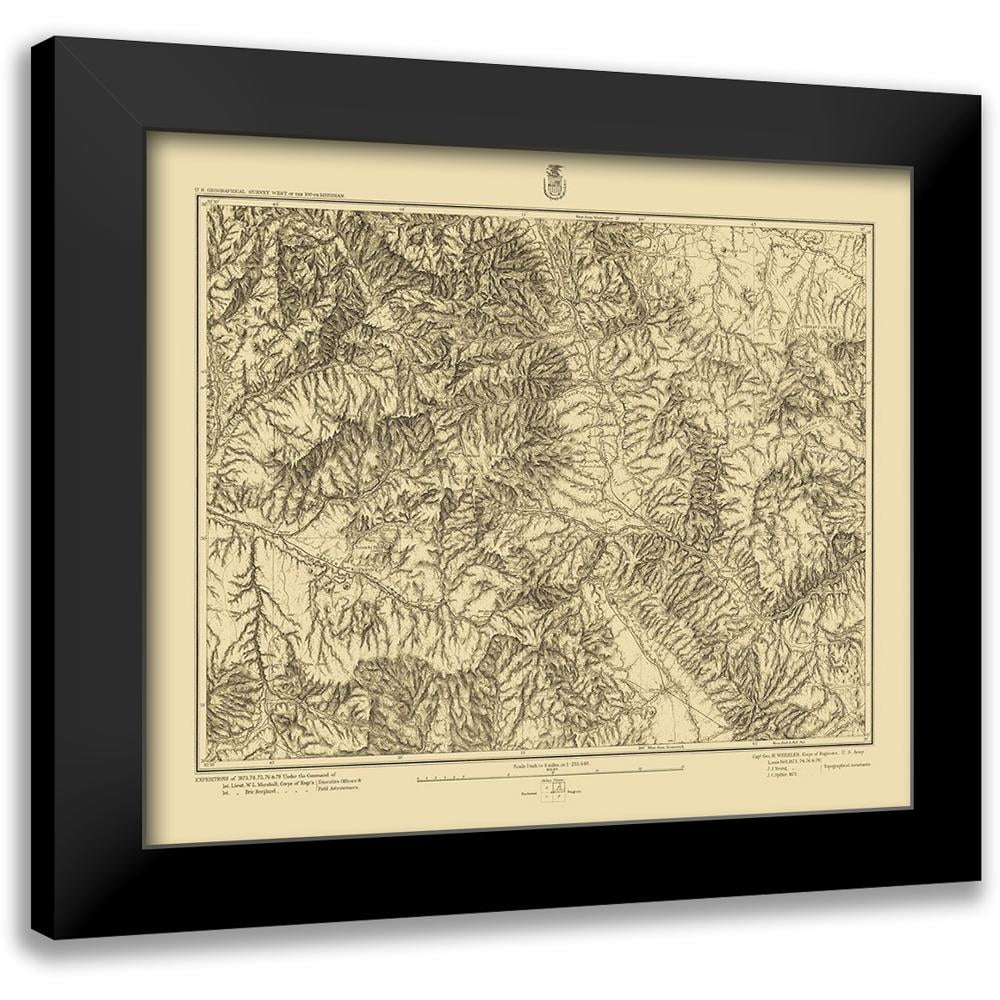 US Army 23x20 Black Modern Framed Museum Art Print Titled - Colorado ...