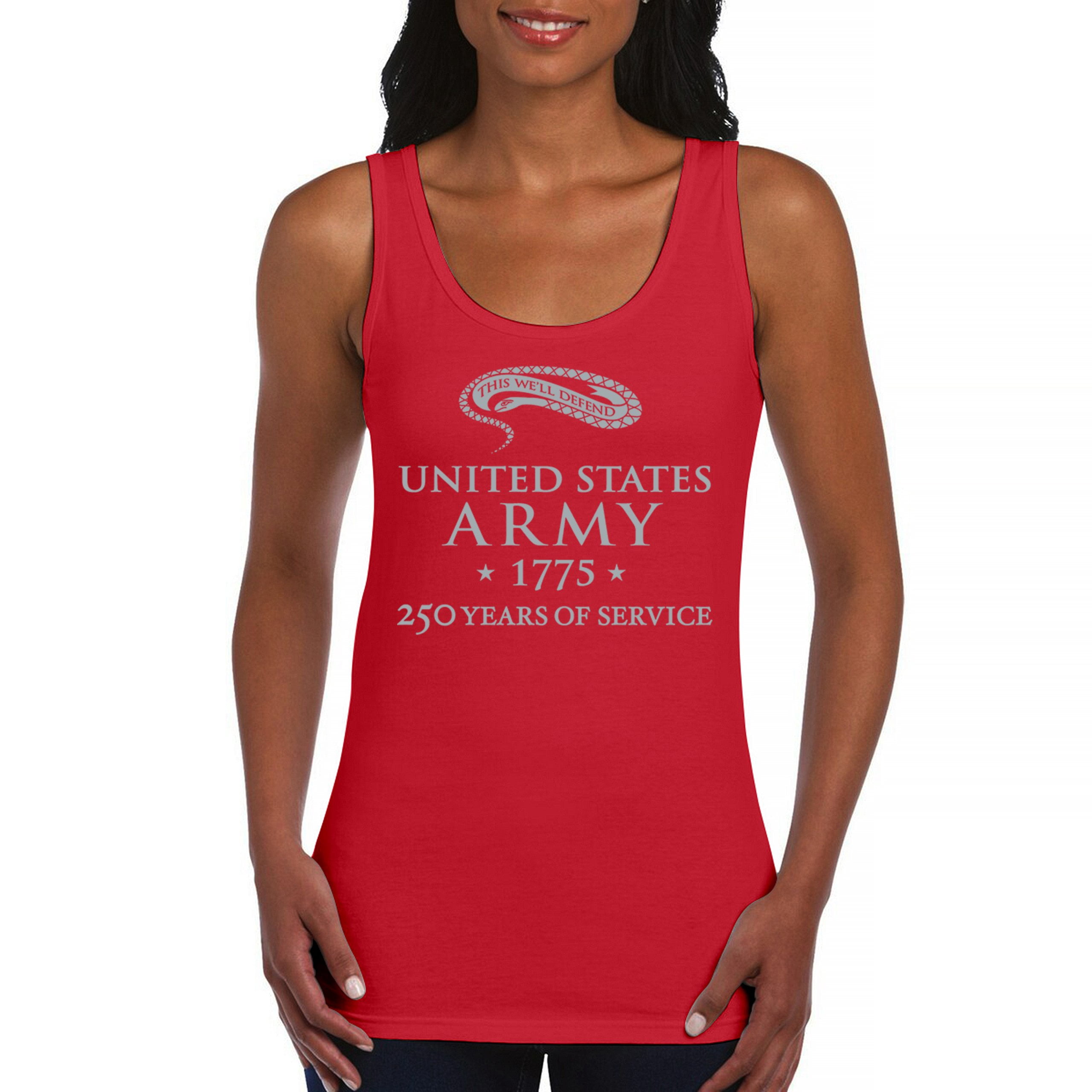 US Army 250 Years of Service Women's Tank Top Military Veteran DD214 ...
