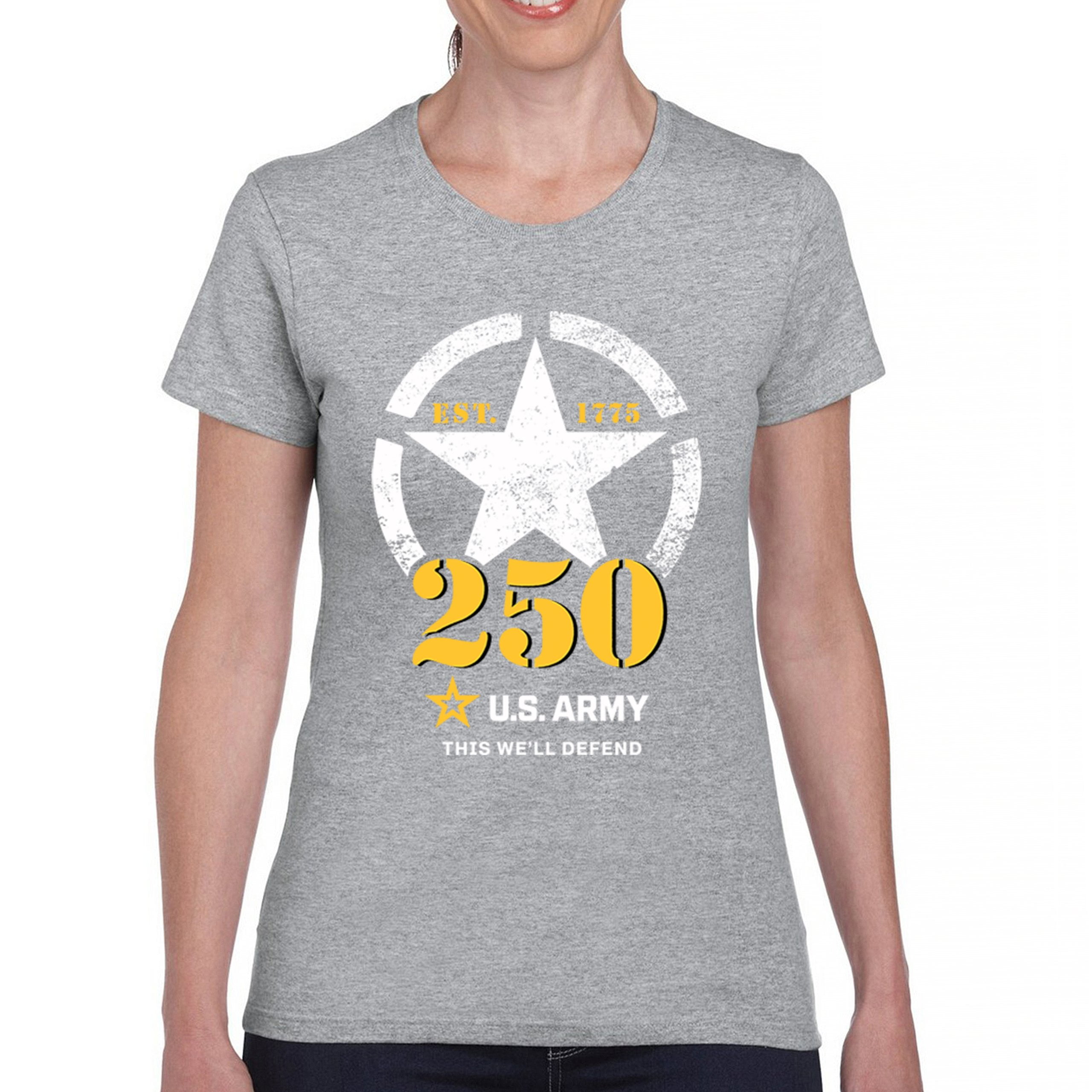US Army 250th Logo T-Shirt Anniversary Military Veteran American Pride ...