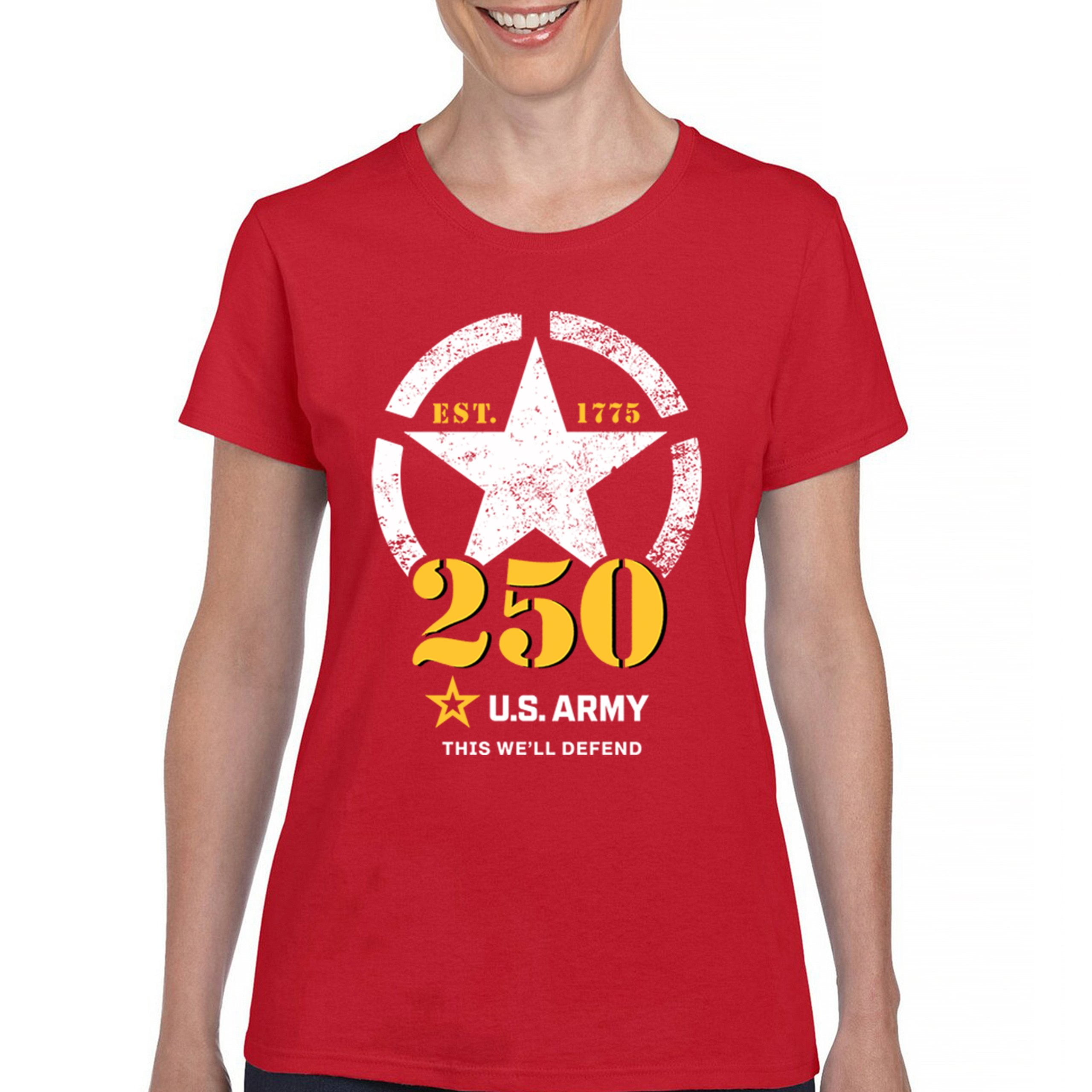 US Army 250th Logo T-Shirt Anniversary Military Veteran American Pride ...