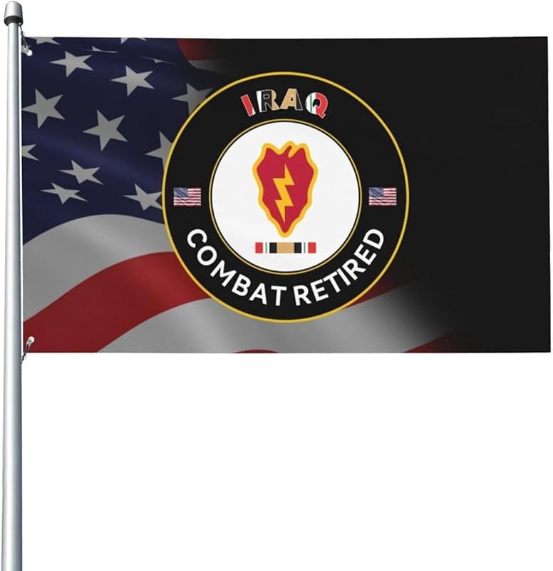 US Army 25th Infantry Division Iraq Combat Flag Home Garden Flag Banner ...